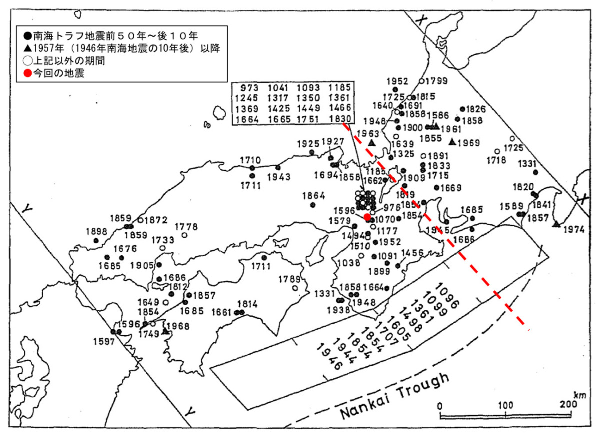 南海トラフ巨大地震の前に内陸の地震活動は活発化するのか？｜JAMSTEC BASE